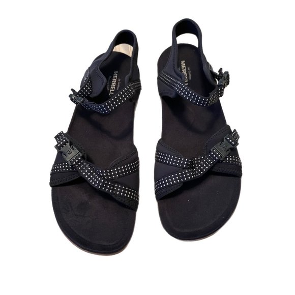 Merrell | Shoes | Merrell Womens District Muri Backstrap Sandal Navy ...